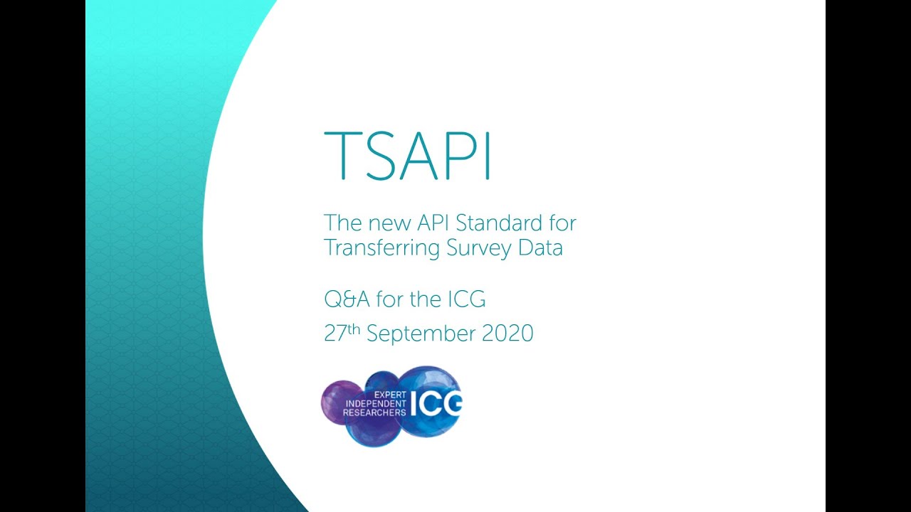 ICG webinar recording: TSAPI - your questions answered - The ICG